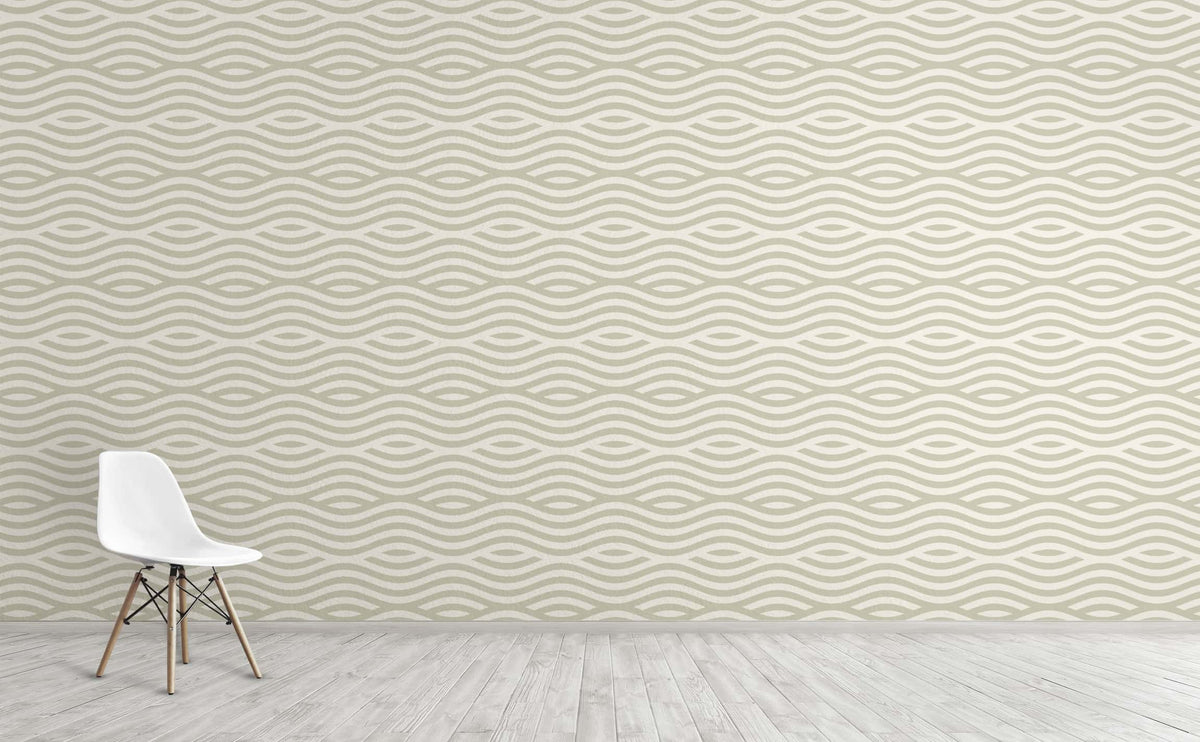 Modern minimalist geometric line wallpaper in taupe Nashville Wallpaper ...